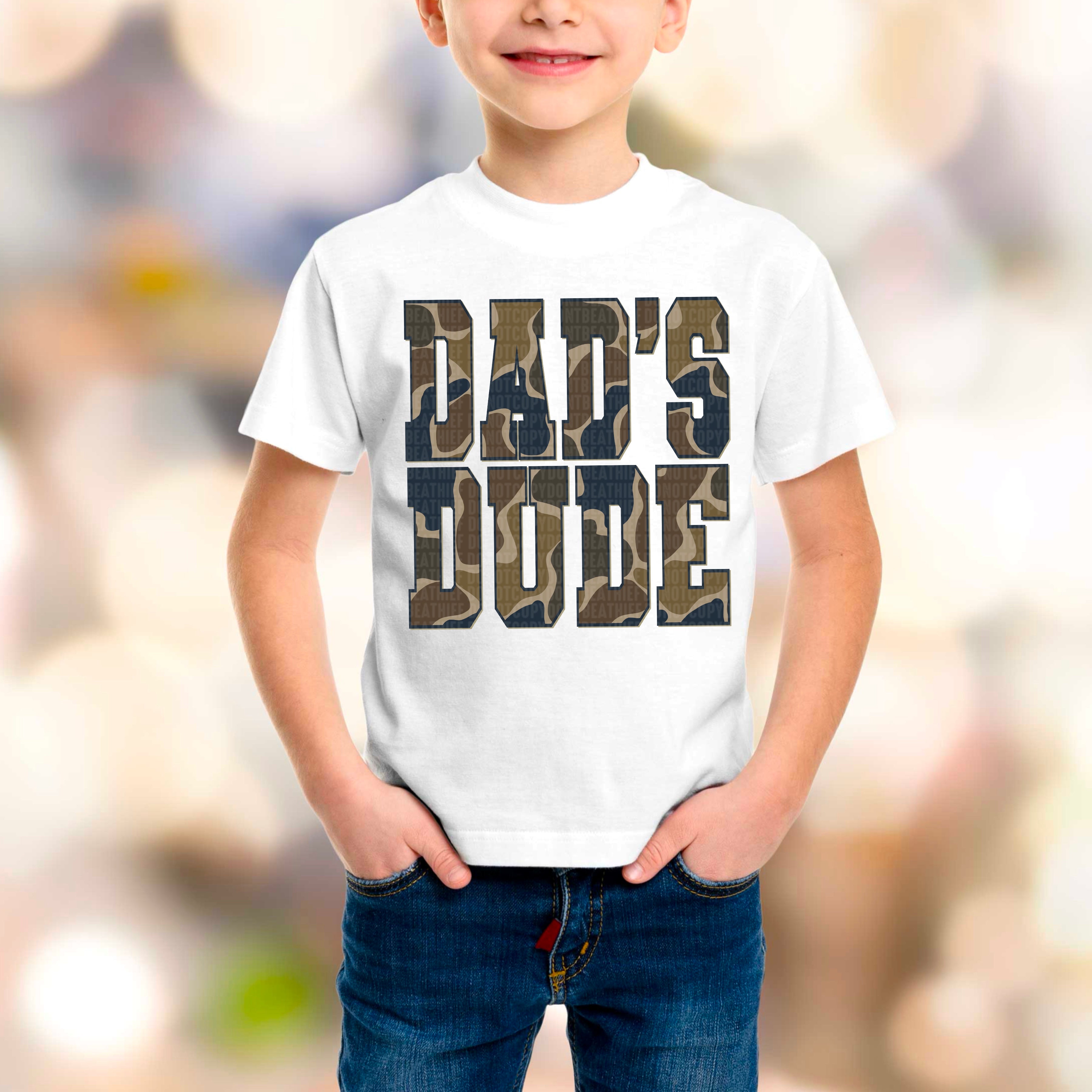 Dad's Dude Camouflage 104501 DTF transfer – Mud & Grace Transfers