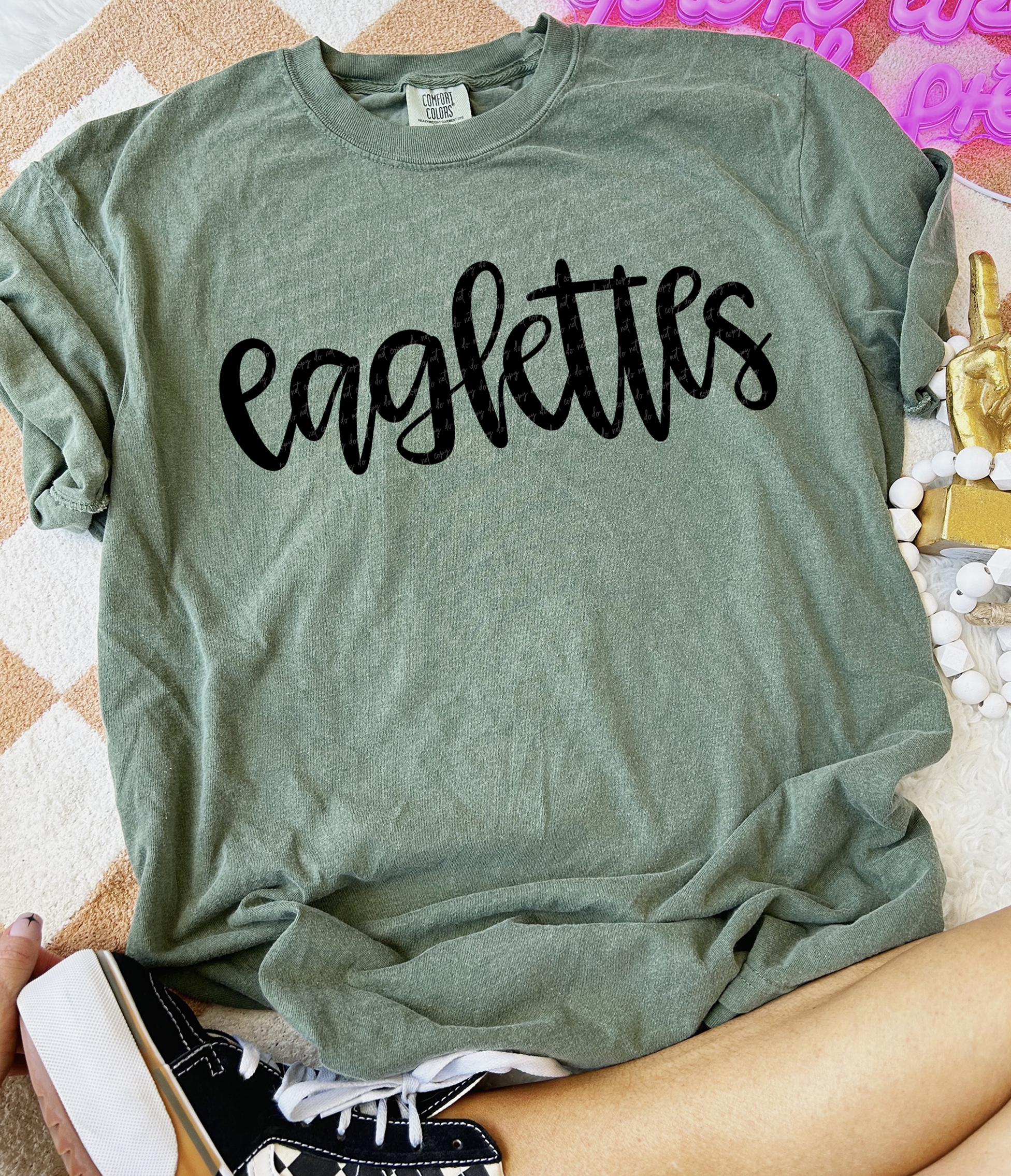 Eaglettes Hand Lettered 54048 DTF transfer – Mud & Grace Transfers