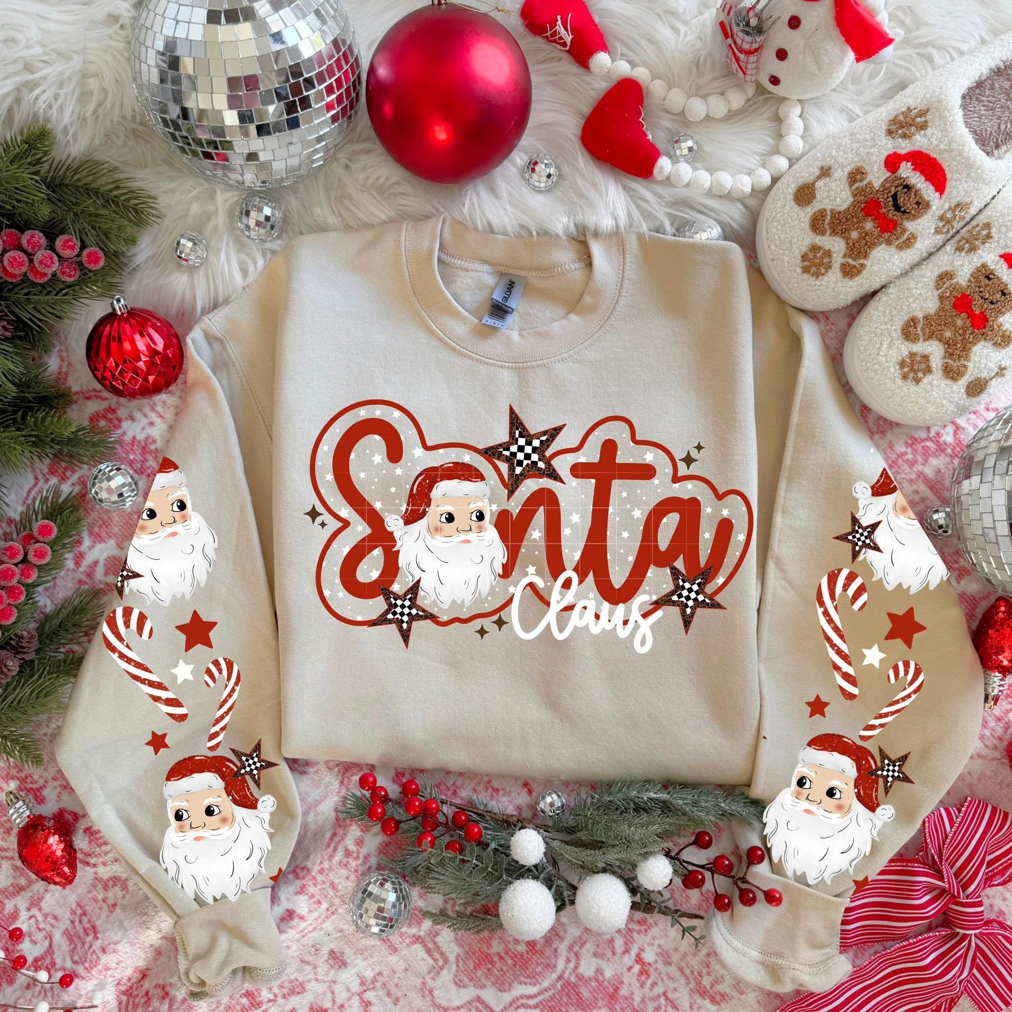 Santa Claus lighter skin tone (front only) CSC 116713 DTF Transfer ...