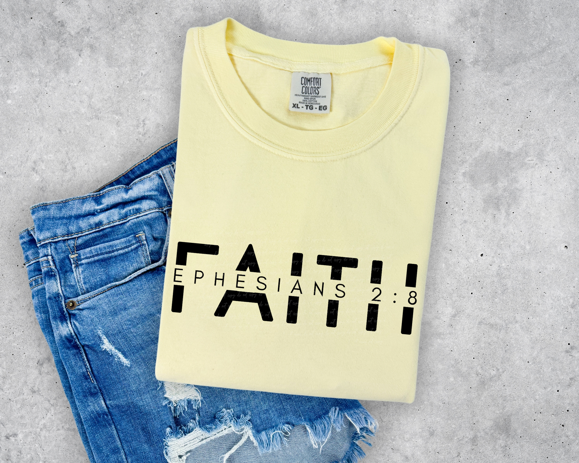 Faith Ephesians 2:8 76512 DTF Transfer – Mud & Grace Transfers
