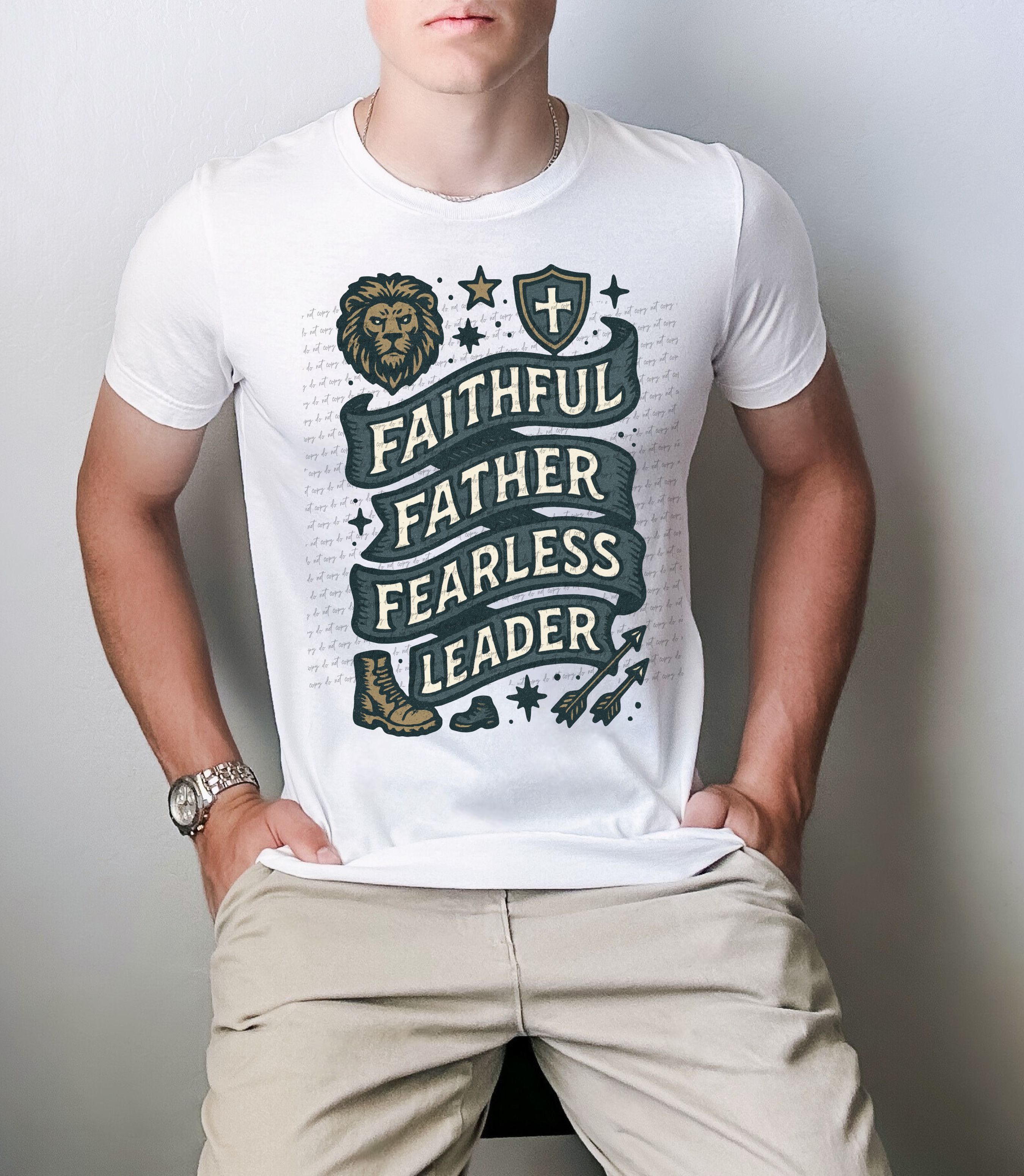 Faithful Father Fearless Leader 104825 DTF transfer – Mud & Grace Transfers