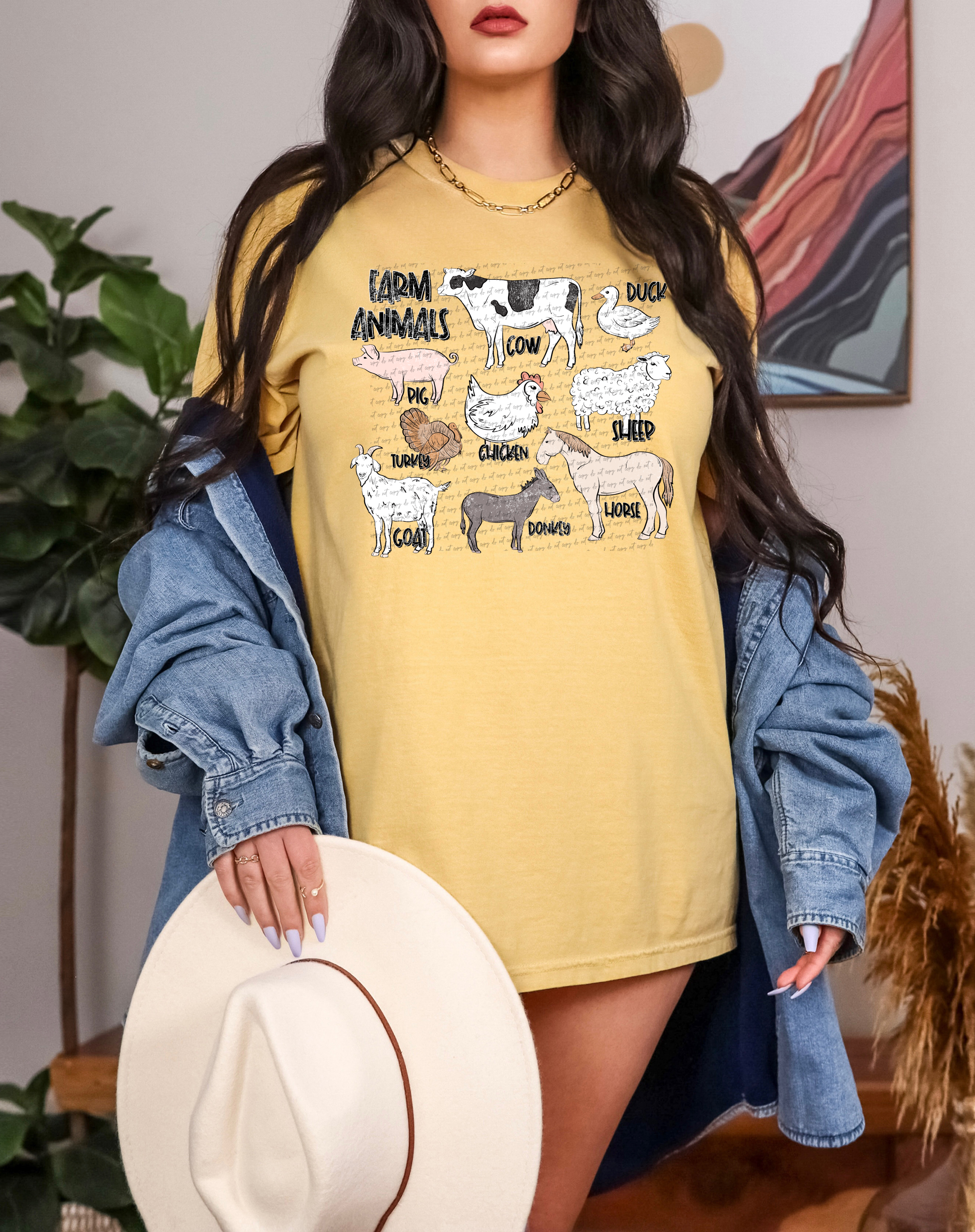 Farm Animals 74518 DTF Transfer – Mud & Grace Transfers