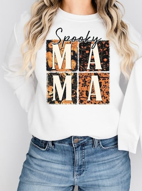 Spooky mama blocks 37631 DTF transfer – Mud & Grace Transfers