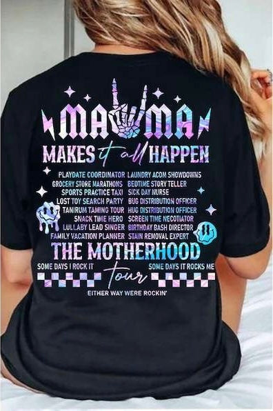 Mama makes it all happen BACK 27887 DTF transfer – Mud & Grace Transfers