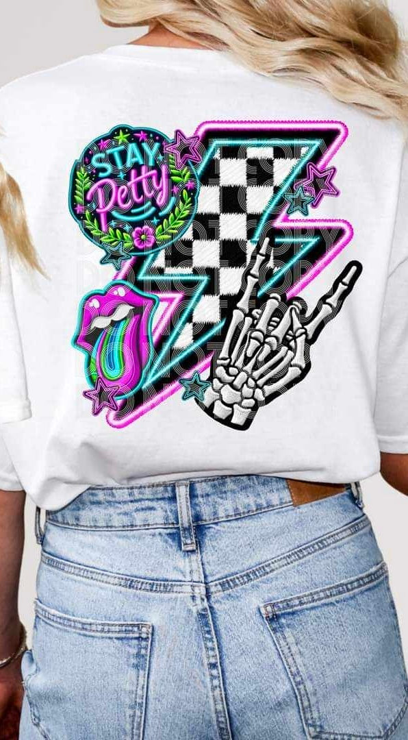 Stay petty retro BACK 32242 DTF transfer – Mud & Grace Transfers