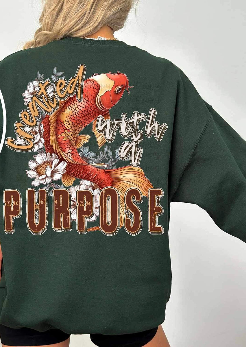 Created with a purpose fish 21094 DTF transfer – Mud & Grace Transfers