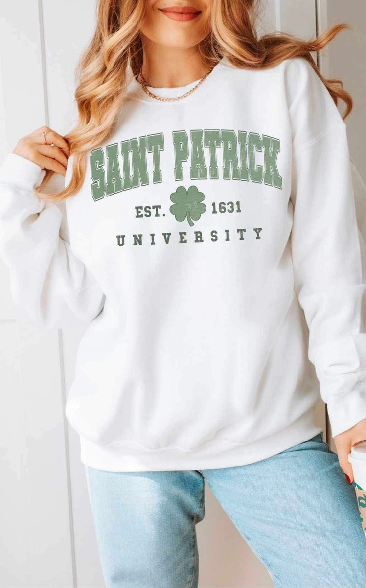 Saint patrick university (WSB) 21506 DTF transfer – Mud & Grace Transfers