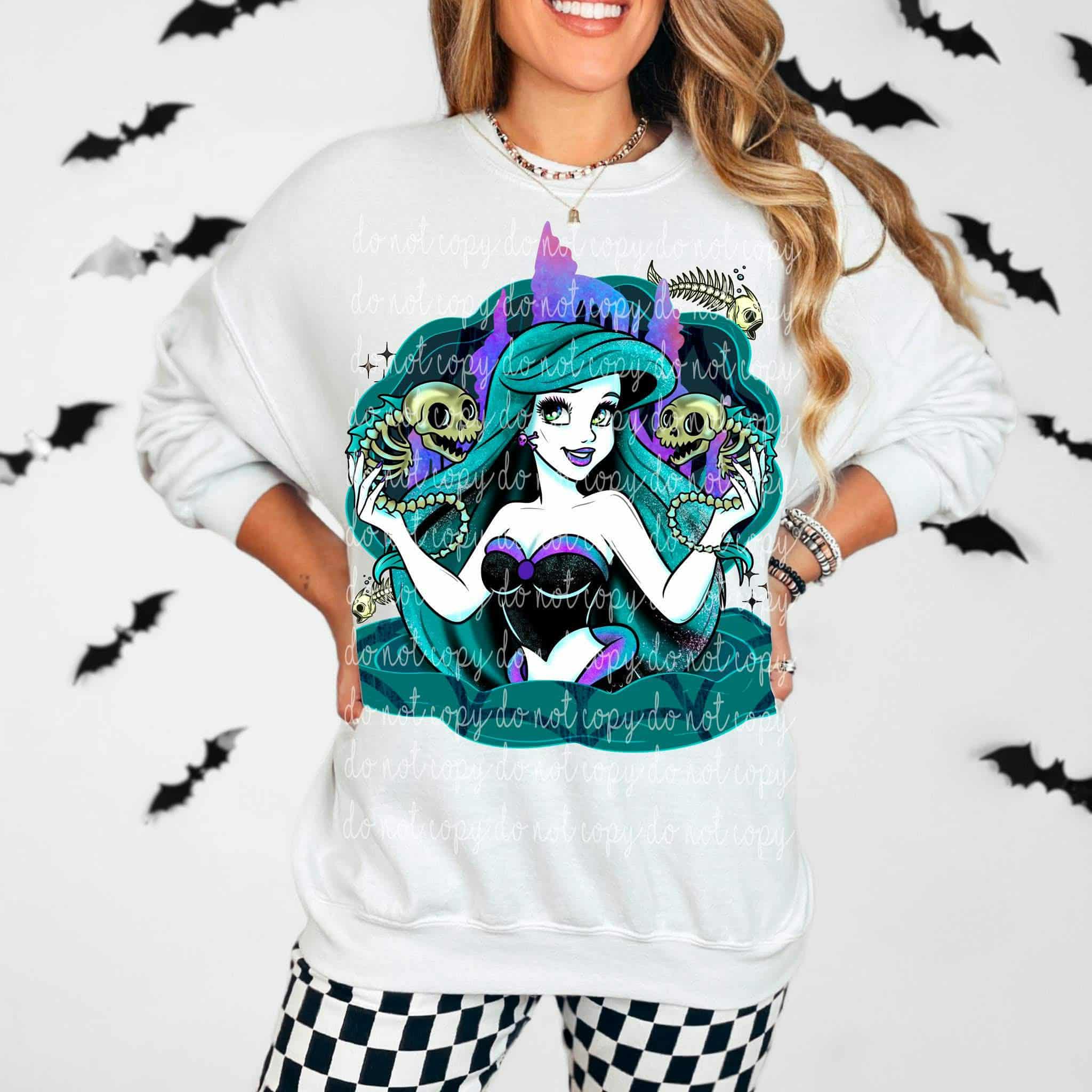 Ocean Mermaid (MMD) DTF transfer – Mud & Grace Transfers