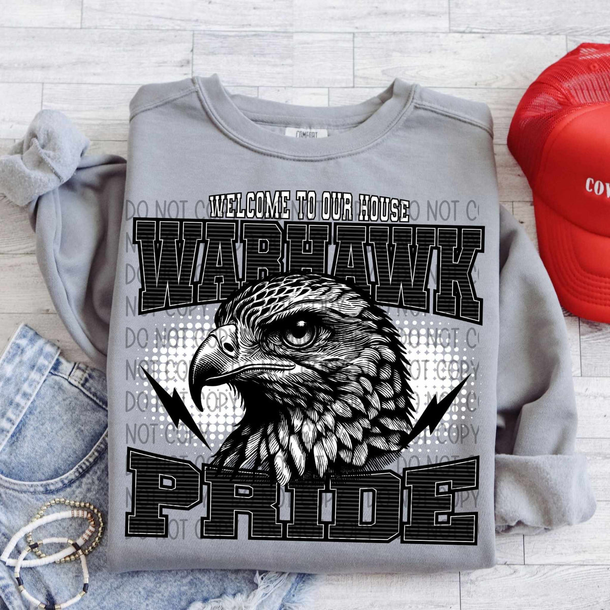 Welcome to our house warhawk bird pride 31721 DTF transfer – Mud ...