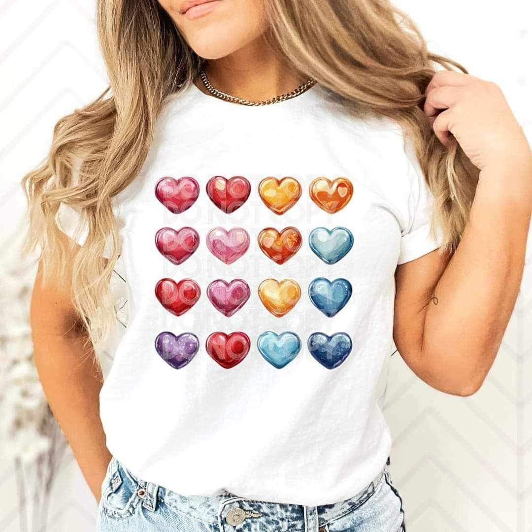 Glossy heart collage (SSD) 21993 DTF transfer – Mud & Grace Transfers