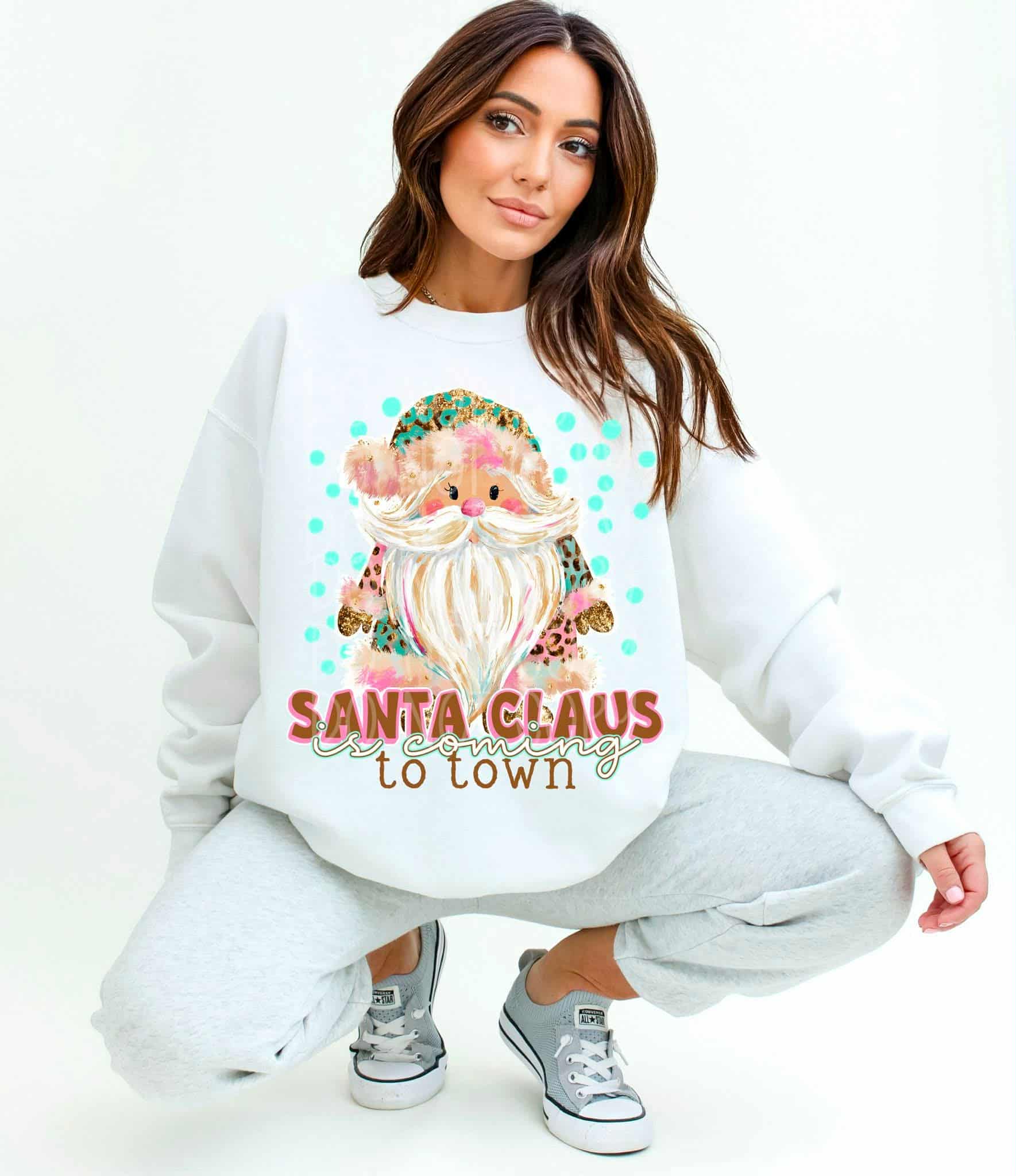 Santa Claus is coming to town (c’s) DTF transfer – Mud & Grace Transfers