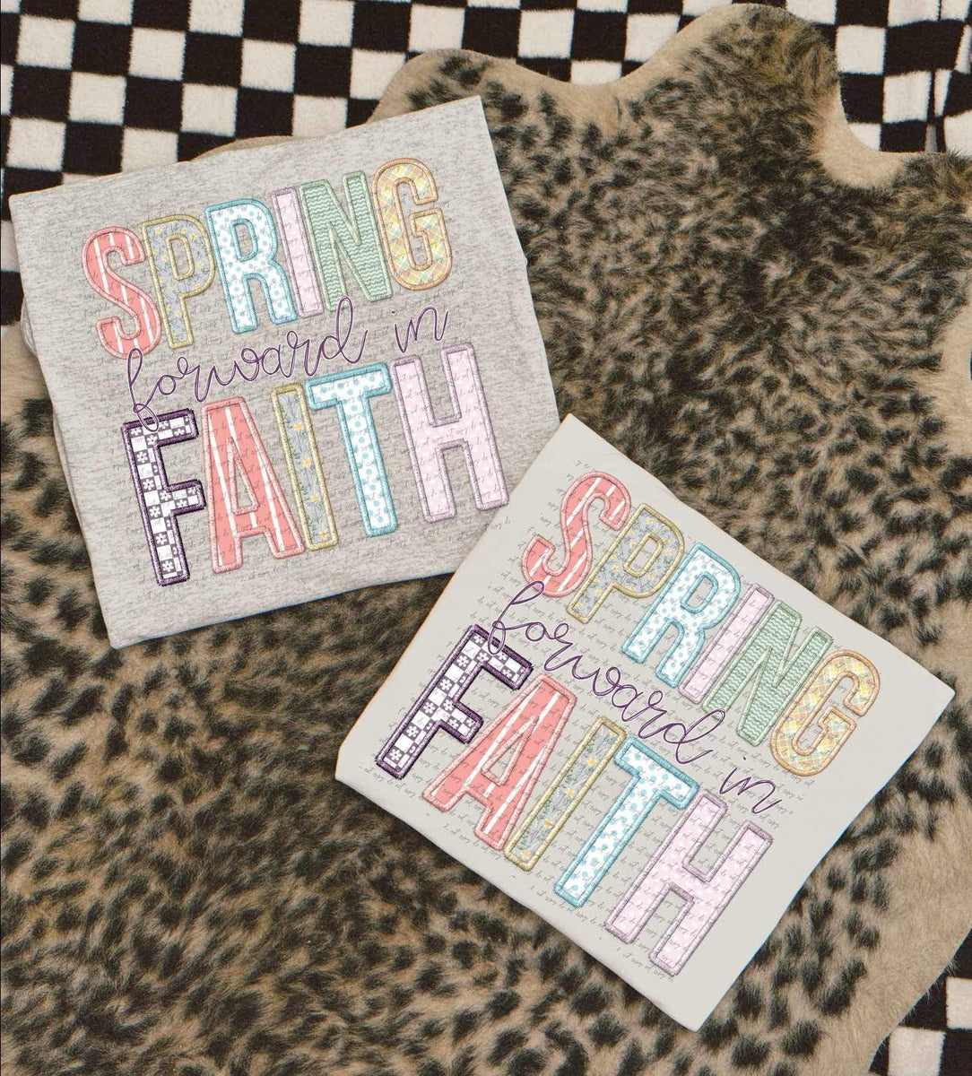 Spring foward in faith 23426 DTF transfer – Mud & Grace Transfers