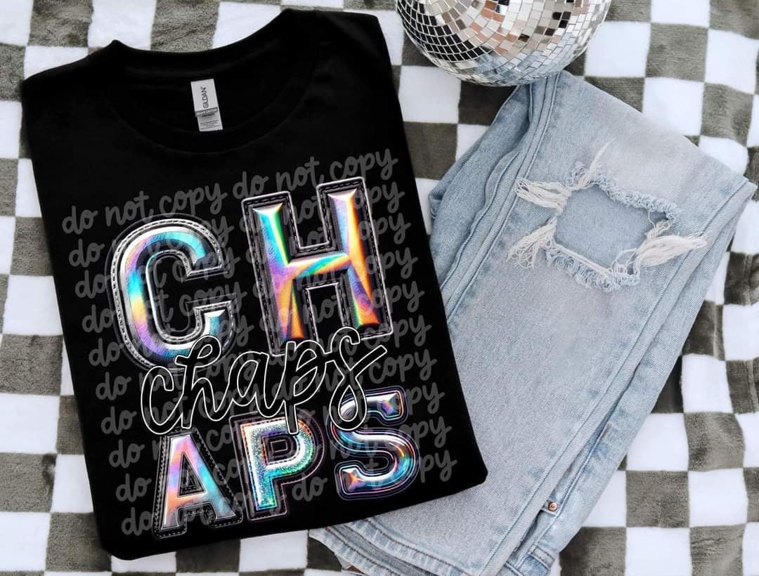 Chaps holographic 50701 DTF transfer – Mud & Grace Transfers