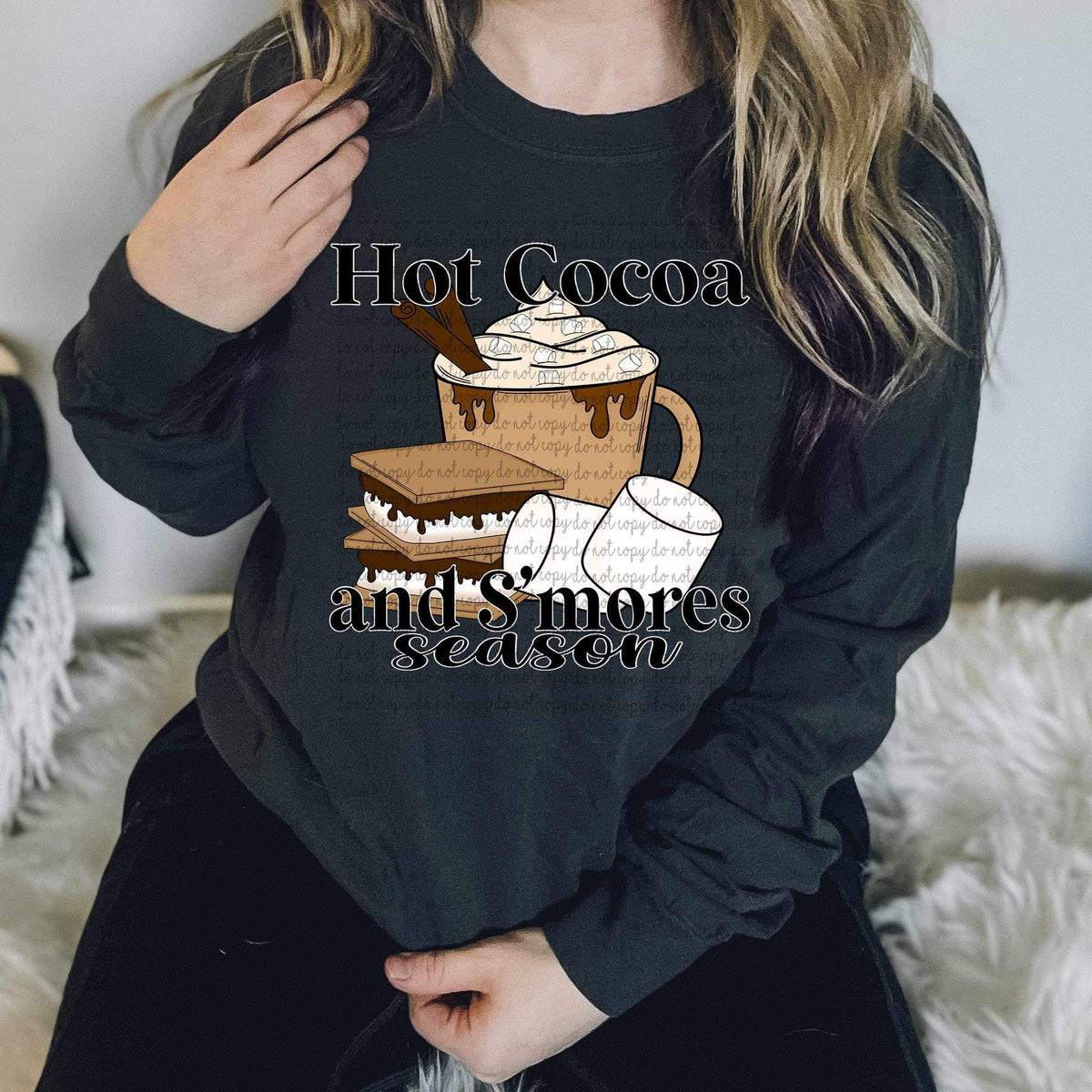 Hot cocoa and smores season (smores, hot cocoa, marshmallows) 9304 DTF ...