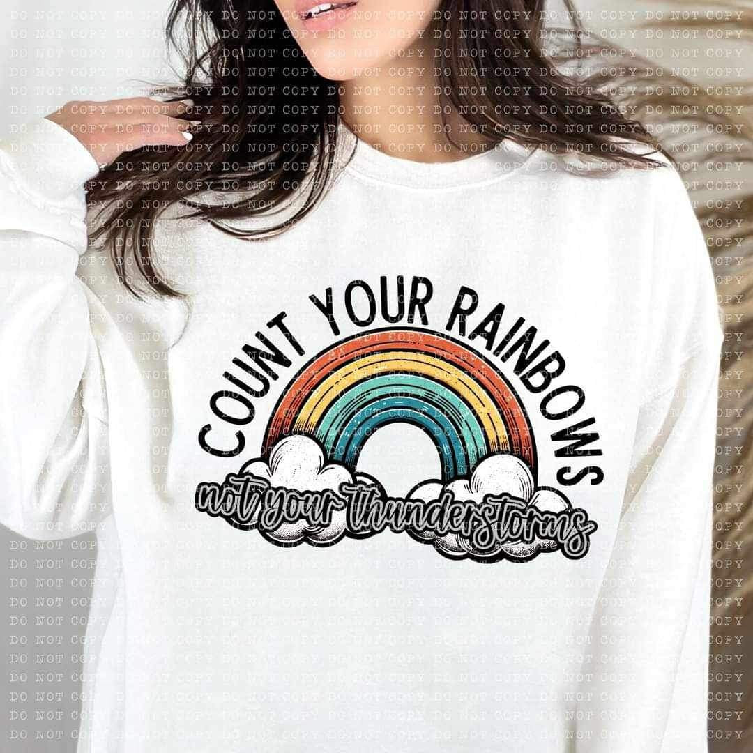 Count your rainbows not your thunderstorm (ECHT) 24521 DTF transfer ...
