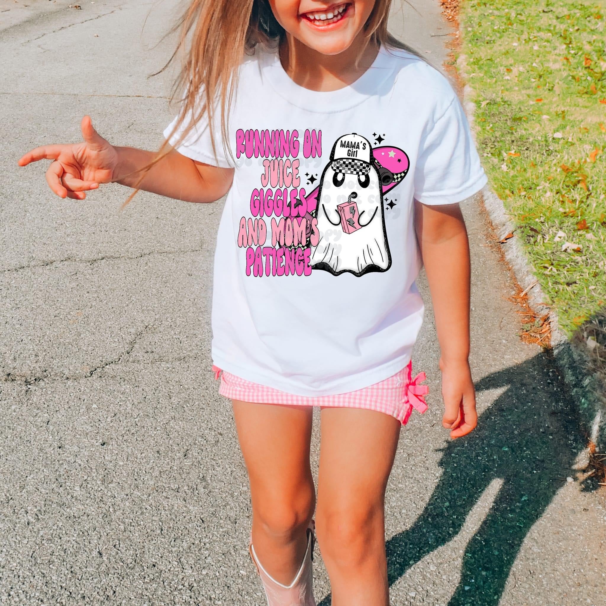 Running on juice giggles and moms patience pink (VIRGO) 33675 DTF tran ...