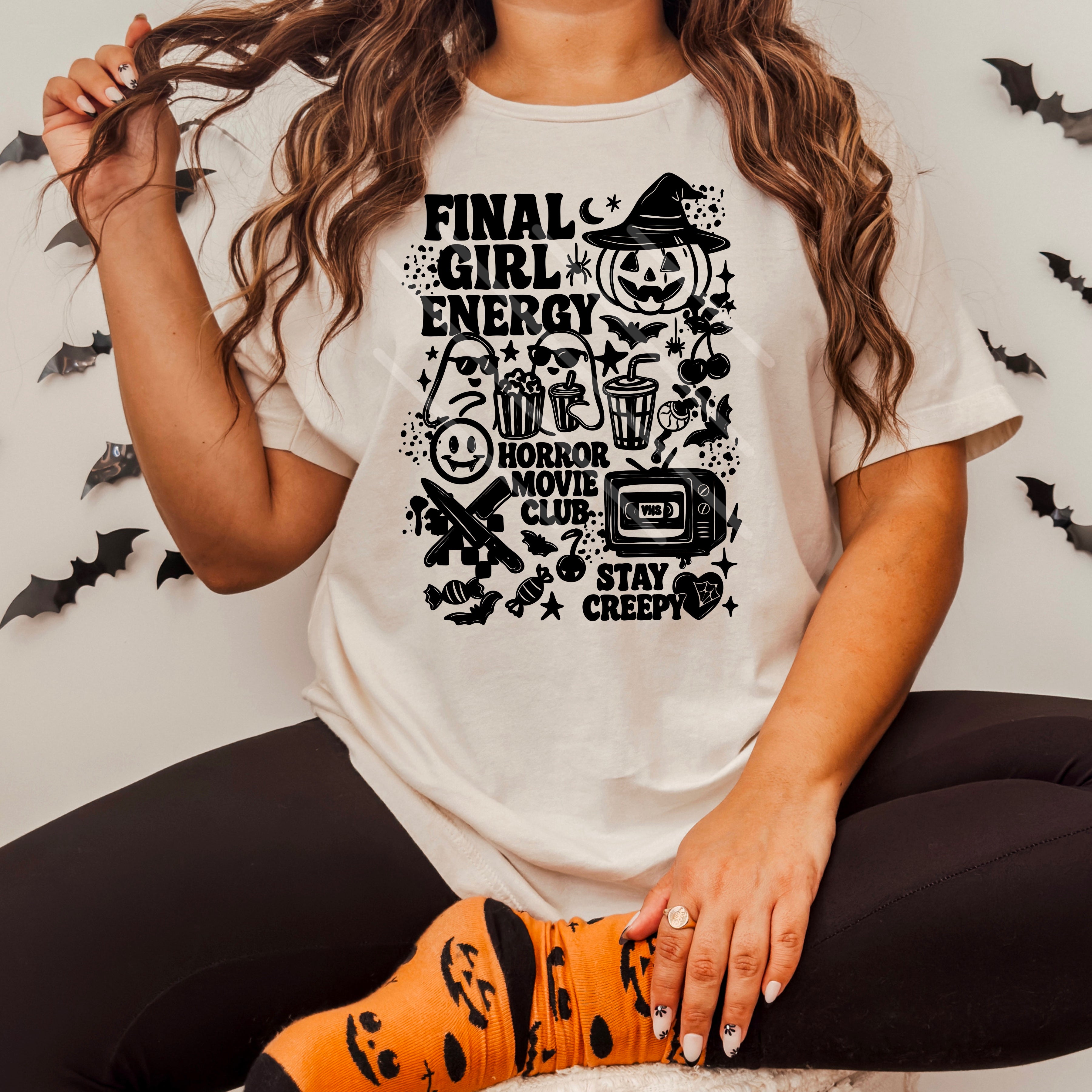 Final Girl Energy Collage black (MMD) 110980 DTF transfer – Mud & Grace ...