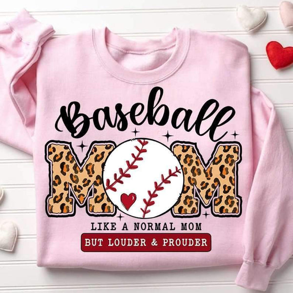 Baseball mom like a normal mom but louder & prouder 25145 DTF transfer ...