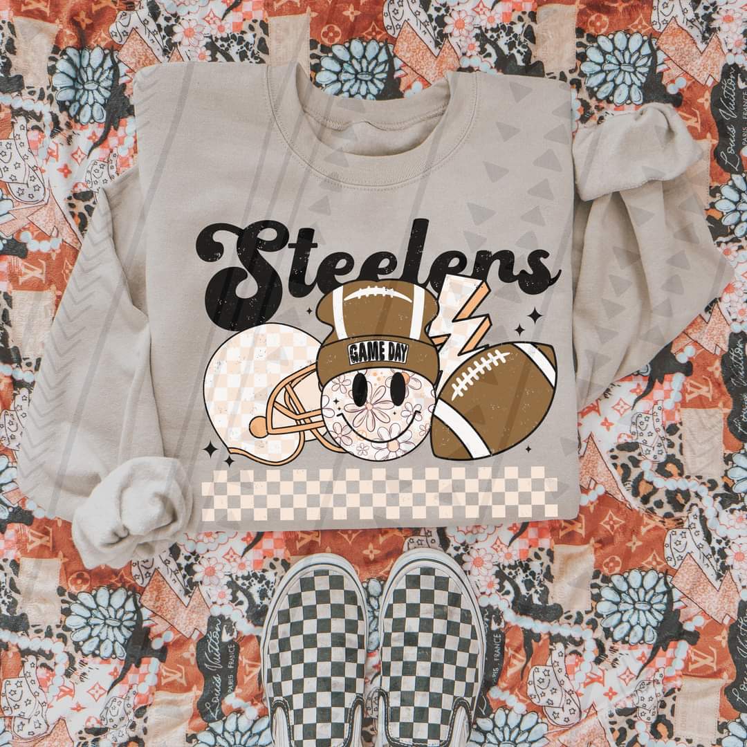 Steelers football retro 35364 DTF transfer – Mud & Grace Transfers