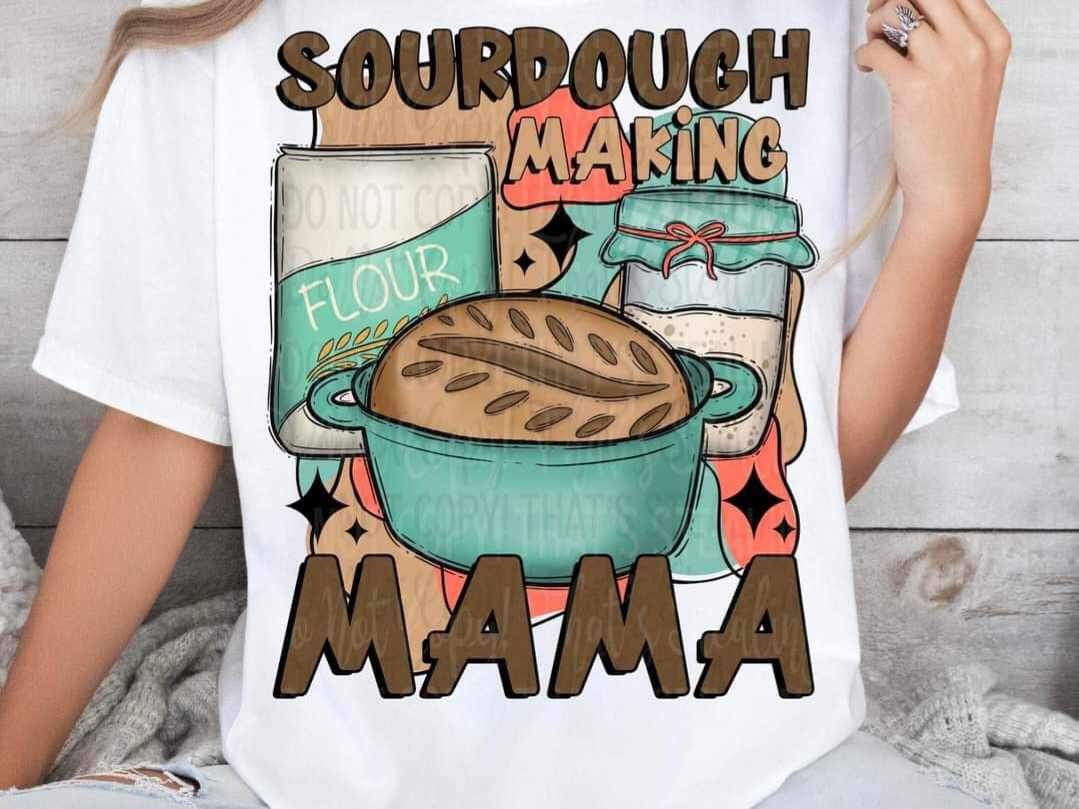 Sourdough making mama (cstage) 25868 DTF transfer – Mud & Grace Transfers