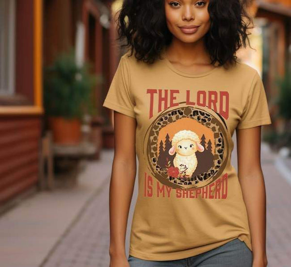 The lord is my sephard red font with lamb 25998 DTF transfer – Mud ...