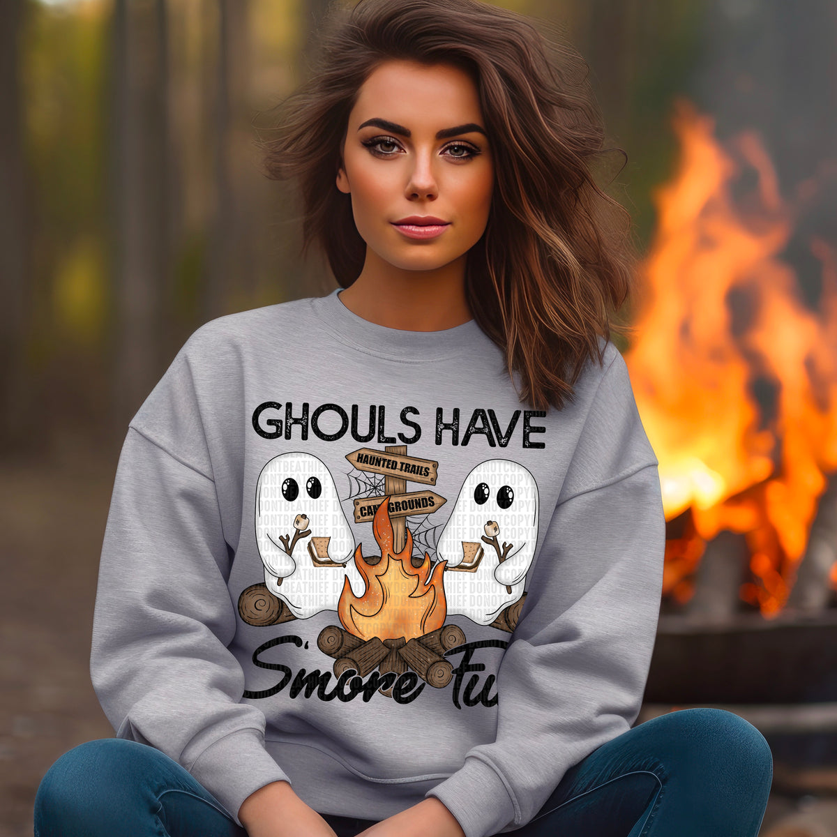 Ghouls have smore fun ghosts 36382 DTF transfer – Mud & Grace Transfers