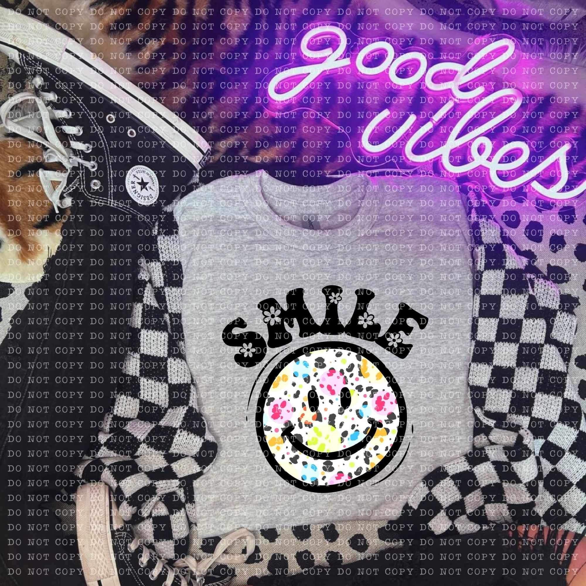 Smile colorful smiley (ECHT) 26448 DTF transfer – Mud & Grace Transfers