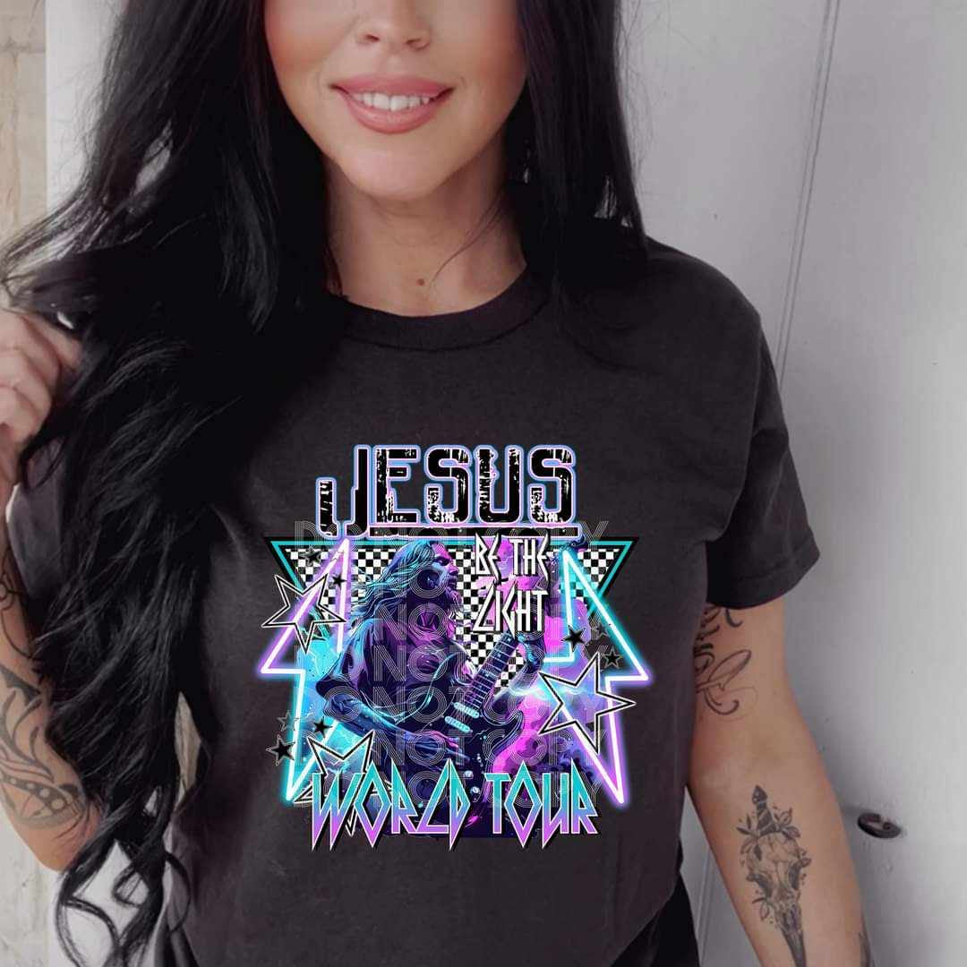 Jesus be the light world tour 36597 DTF transfer – Mud & Grace Transfers