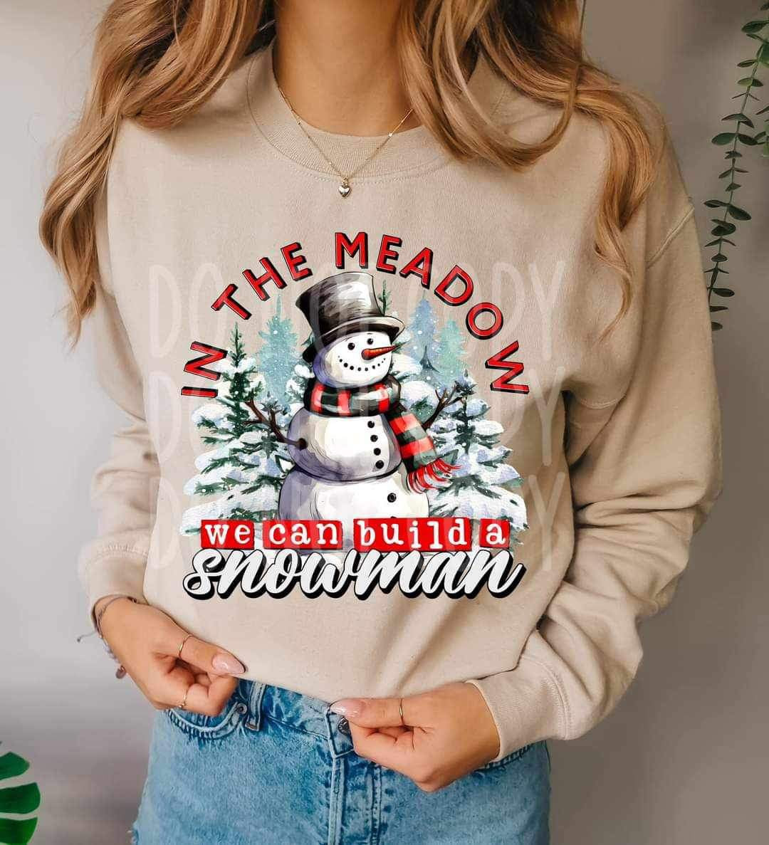 In the meadow we can build a snowman (snowman and trees) 17022 DTF TRA ...