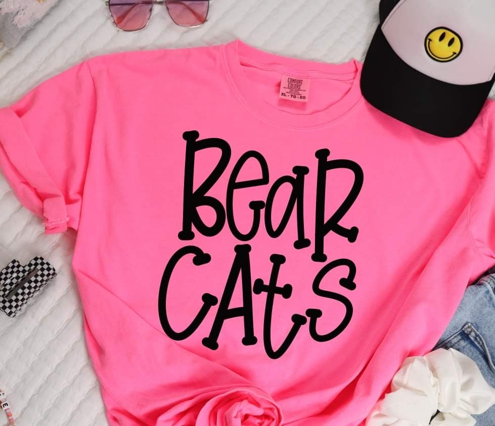 Bearcats black font (S&G) 37383 DTF transfer – Mud & Grace Transfers