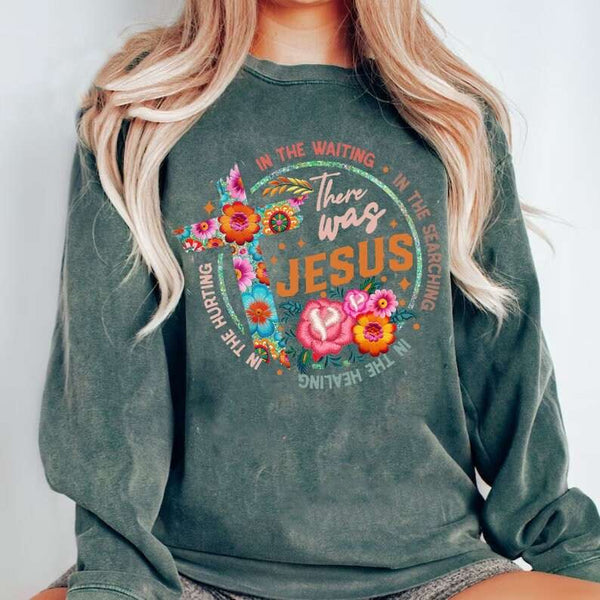 There was jesus circle with floral cross 27894 DTF transfers – Mud ...