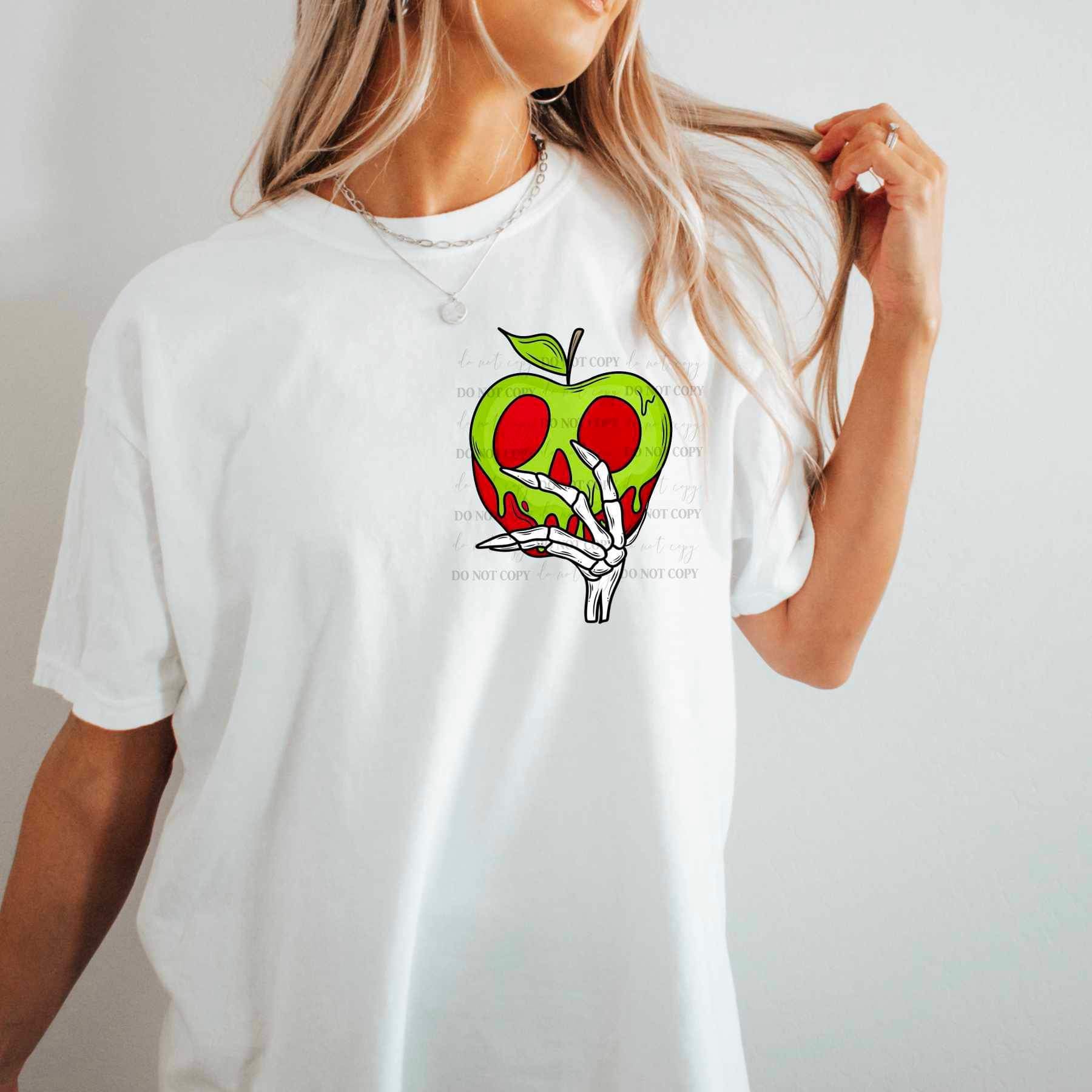 Poison apple with skellie hand (csc) 19664 DTF Transfer – Mud & Grace ...