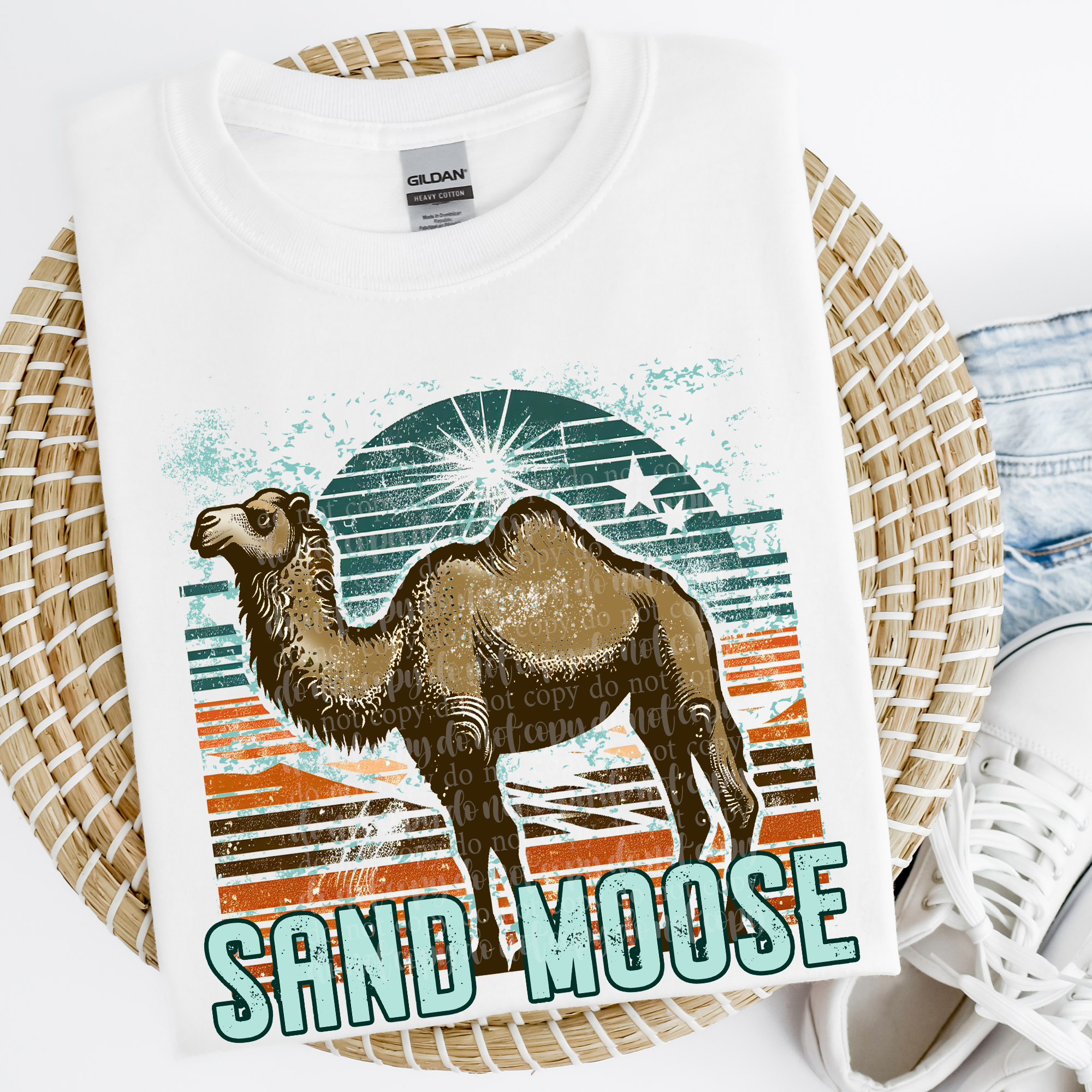 Sand moose camel (TDD) 39530 DTF transfer – Mud & Grace Transfers