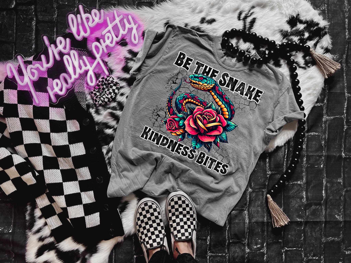 Be the snake kindness bites (UD) 39600 DTF transfer – Mud & Grace Transfers