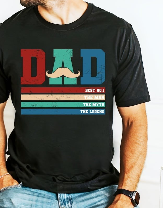 Dad grunge 29339 DTF transfer – Mud & Grace Transfers