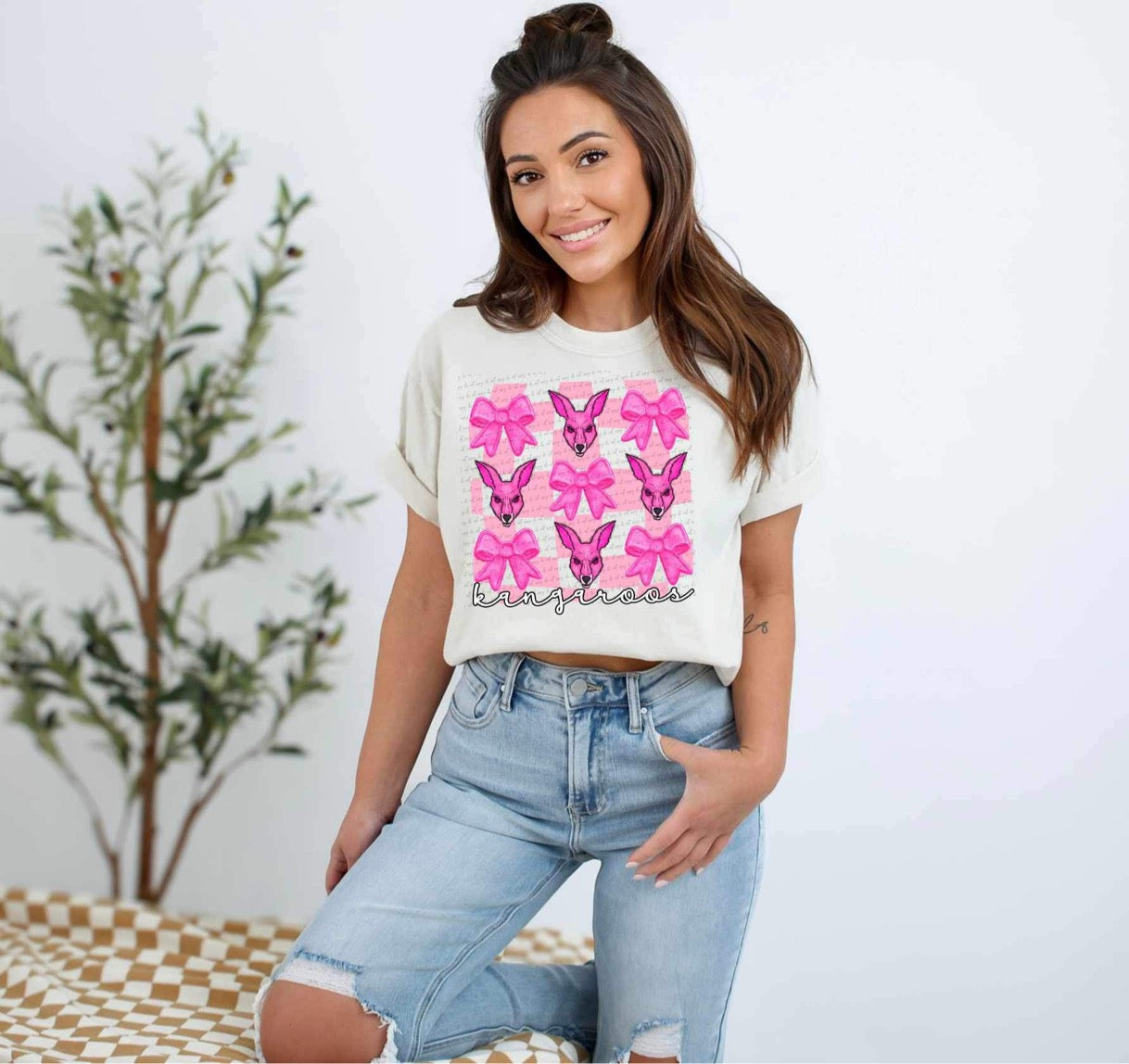 Kangaroos coquette collage (ECHT) 26957 DTF transfer – Mud & Grace ...