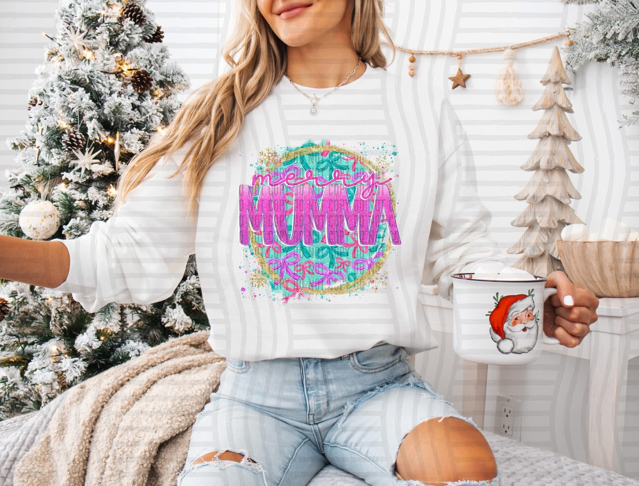 Merry Mumma CAPLINGER DTF Transfer – Mud & Grace Transfers