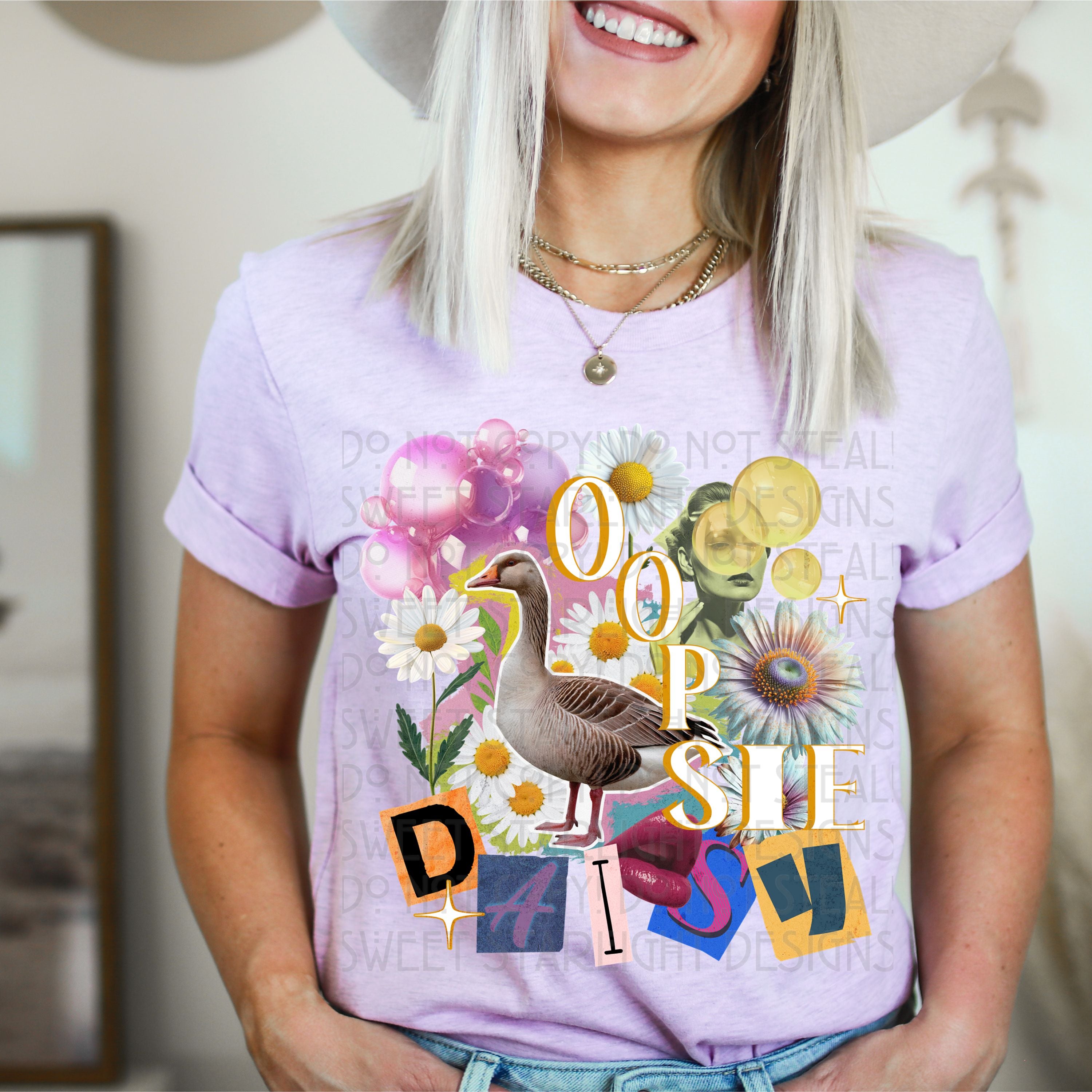 Oopsie Daisy (Starlight) DTF transfer – Mud & Grace Transfers