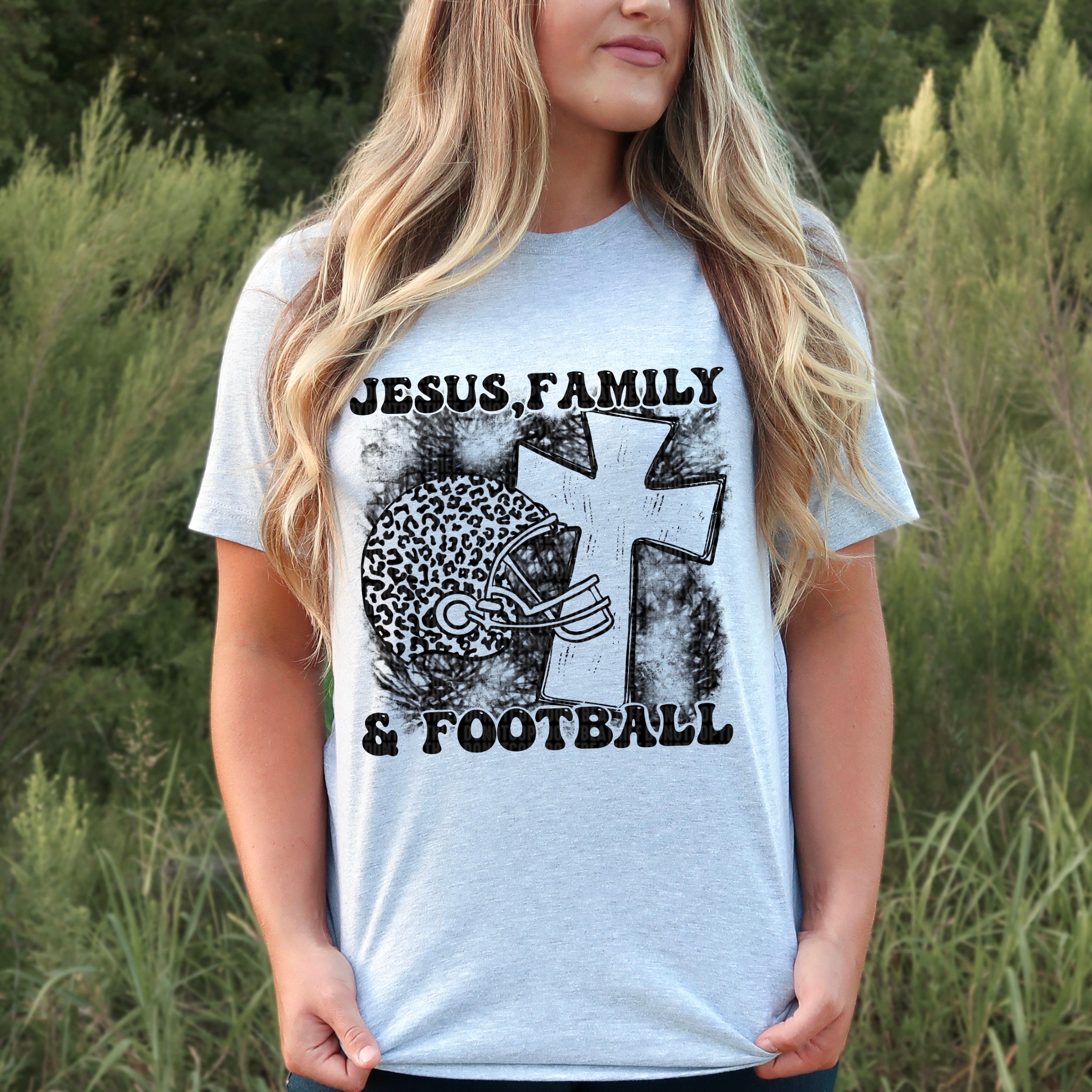 Jesus Family And Football 104212 DTF transfer – Mud & Grace Transfers