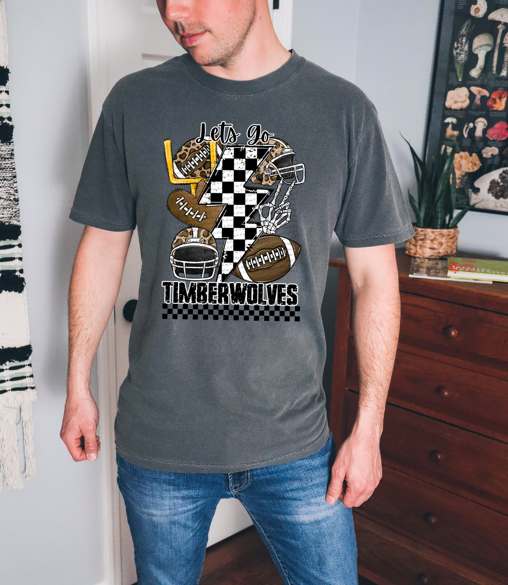 Let's Go Timberwolves Mascot 42141 DTF transfer – Mud & Grace Transfers