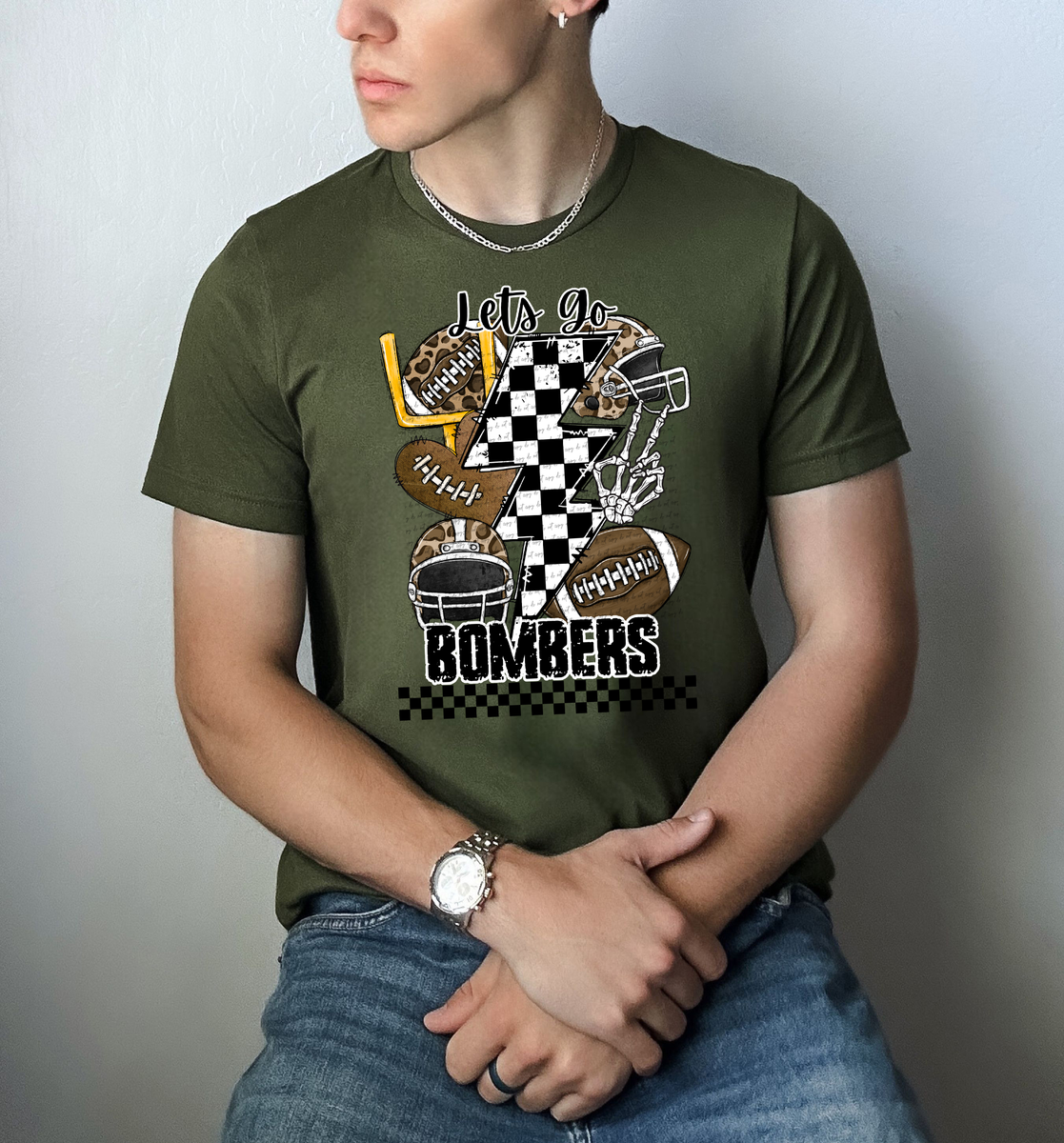 Let's Go Bombers Mascot 42142 DTF transfer – Mud & Grace Transfers