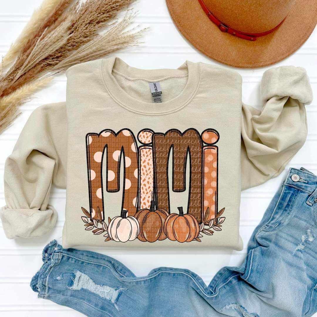 Mimi fall filled 41565 DTF transfer – Mud & Grace Transfers