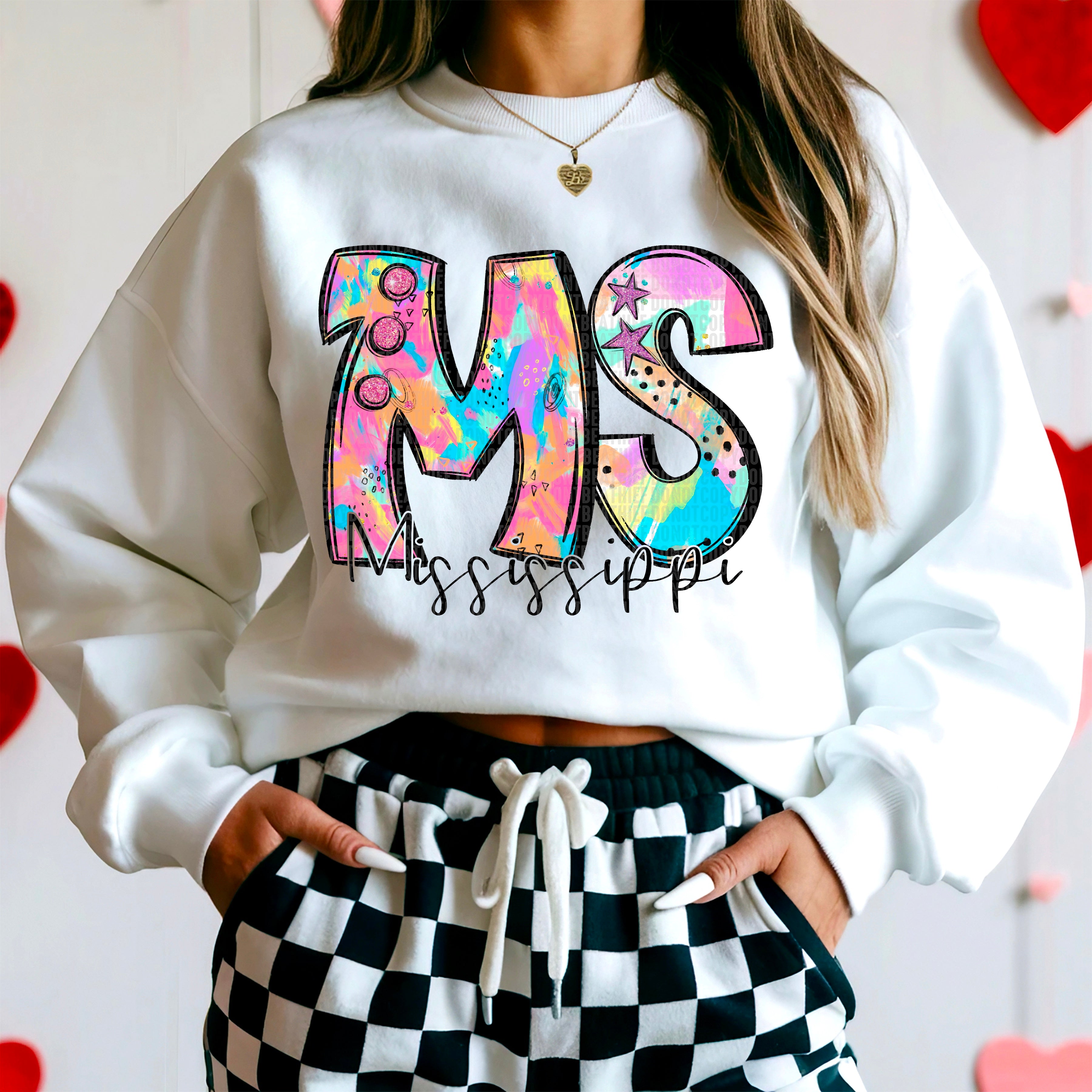 MS Mississippi Neon Splash (SDD) DTF transfer – Mud & Grace Transfers