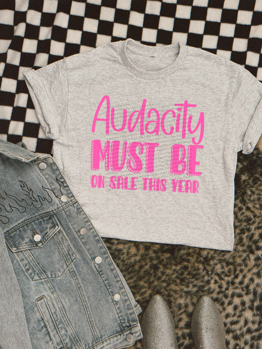 Audacity must be on sale this year PINK 22222 DTF transfer – Mud ...