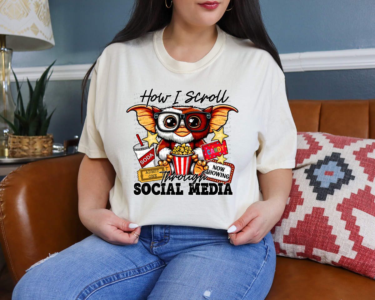 How I Scroll Through Social Media 42259 DTF transfer – Mud & Grace ...