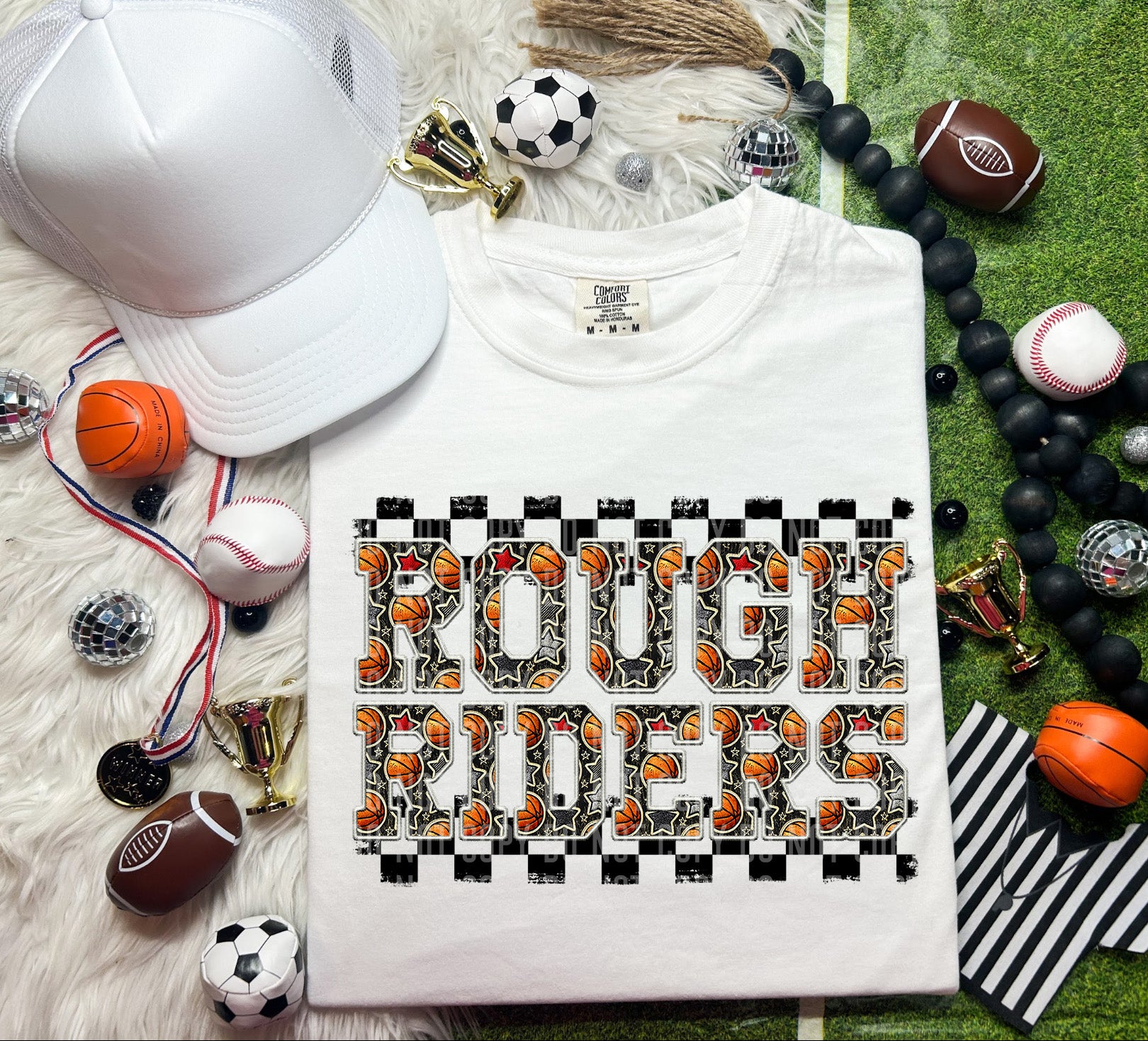 Basketball Rough Riders 66469 DTF transfer – Mud & Grace Transfers