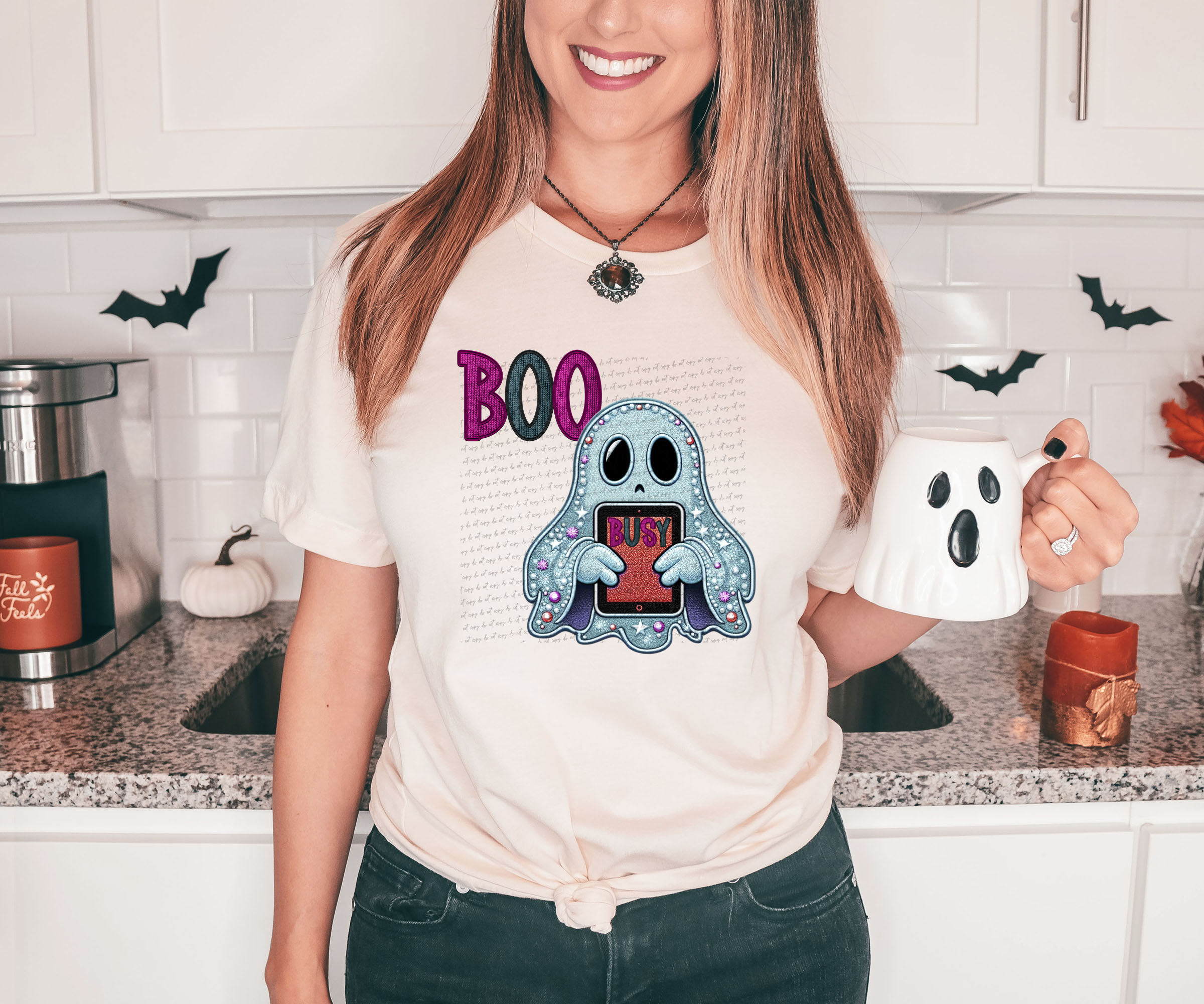 Boo Busy Ghost 42457 DTF transfer – Mud & Grace Transfers