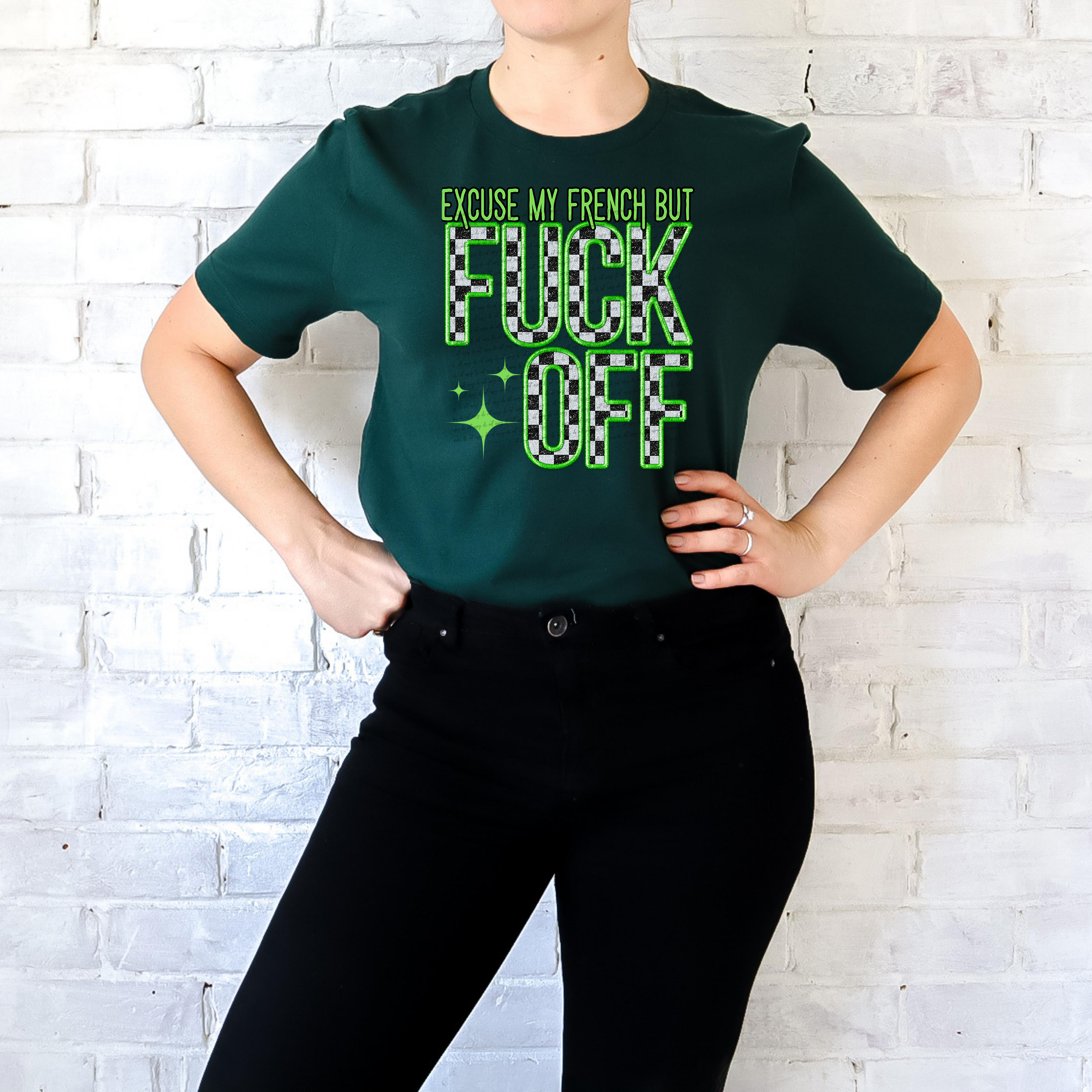 Excuse My French Butch off 51415 DTF transfer – Mud & Grace Transfers