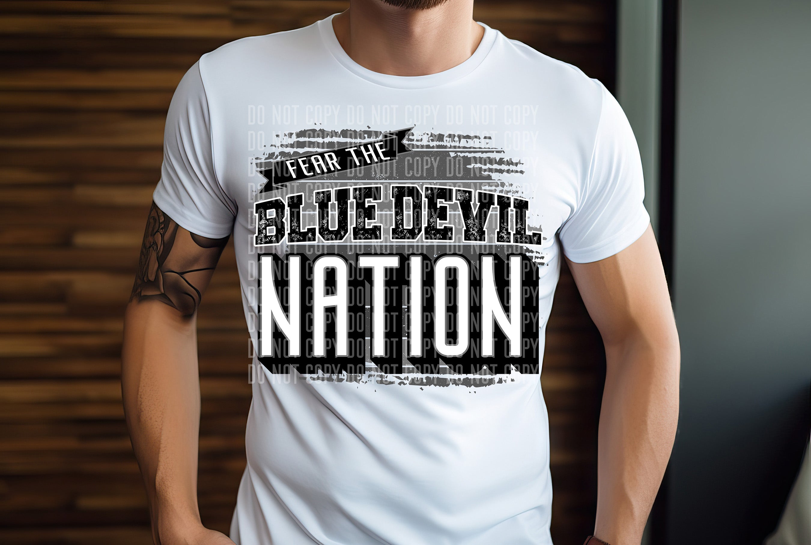 Fear The Blue Devil Nation 57732 DTF transfer – Mud & Grace Transfers