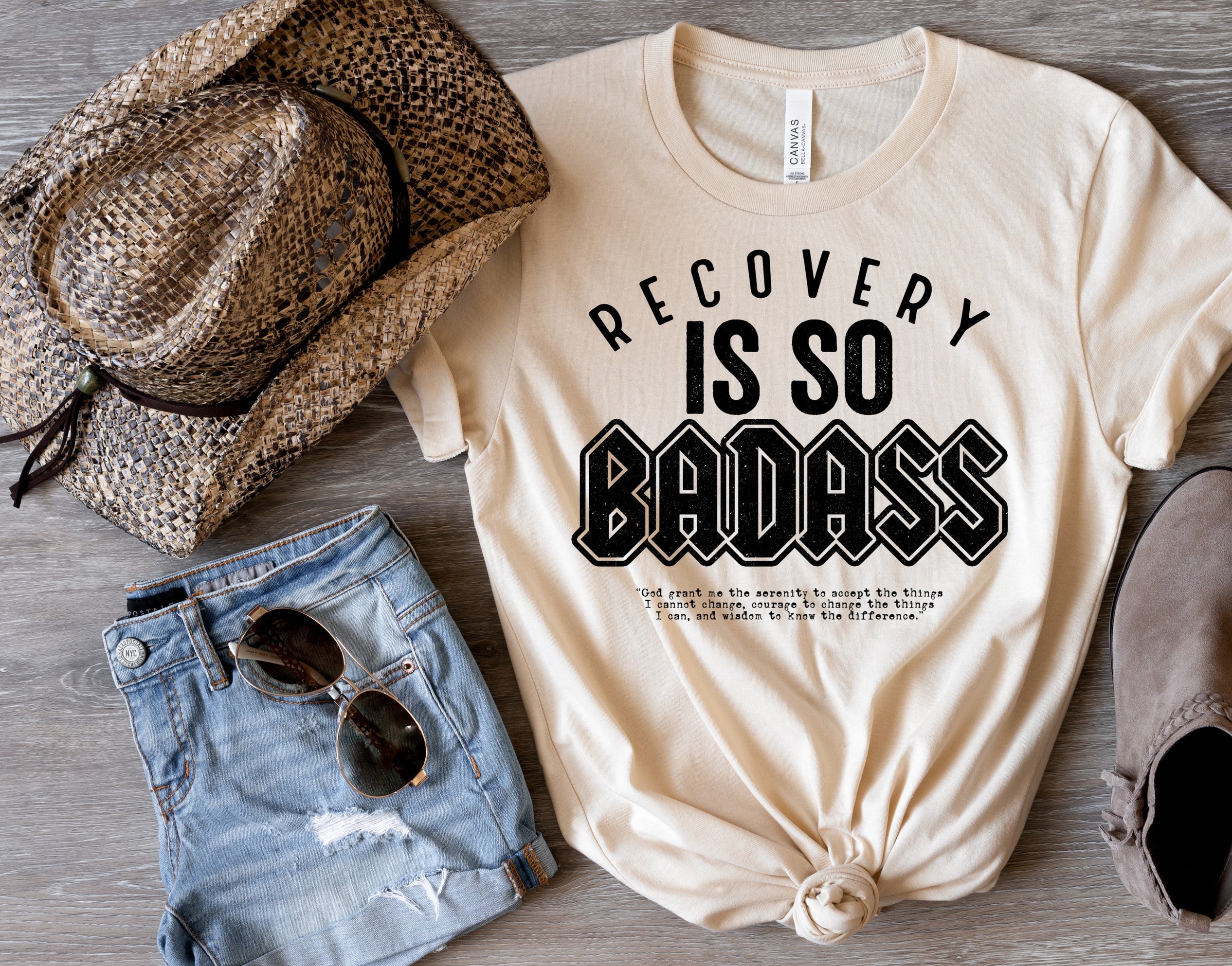Recovery is so Badass DTF transfer – Mud & Grace Transfers